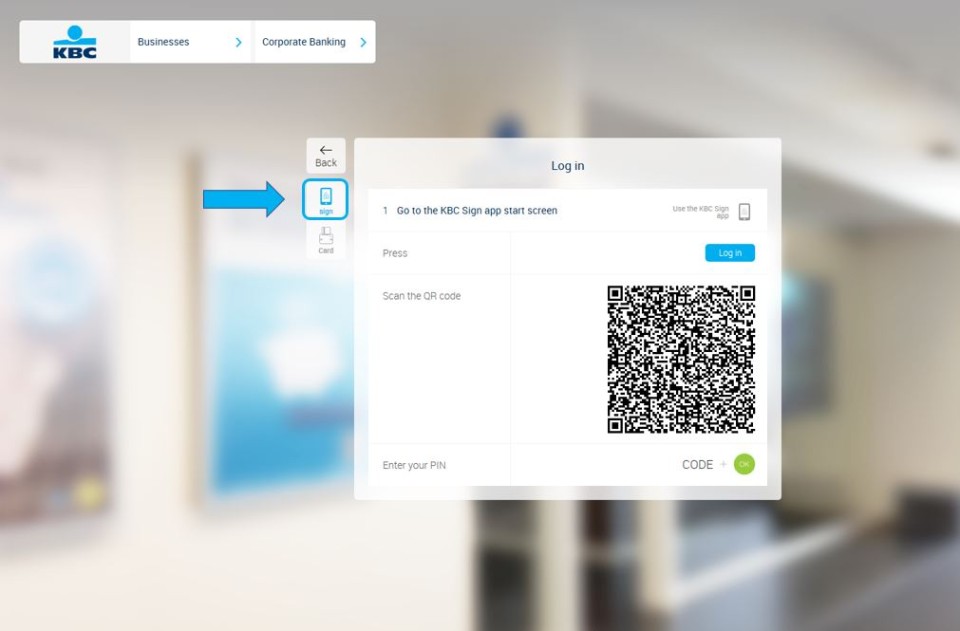 KBC Sign: log in fast with your phone. - Commercial Banking - KBC ...