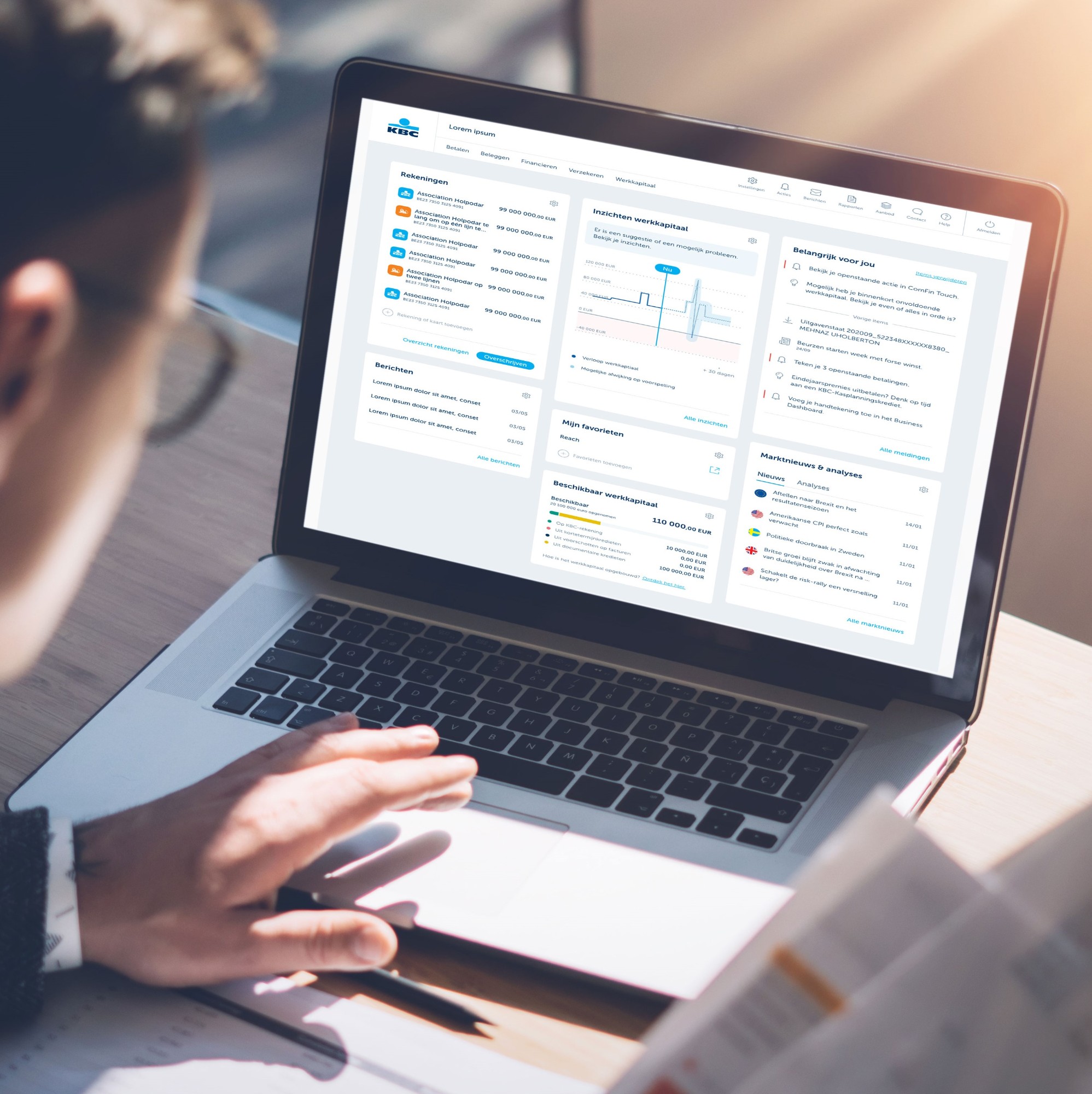 Het KBC Business Dashboard - Commercial Banking - KBC Bank & Verzekering