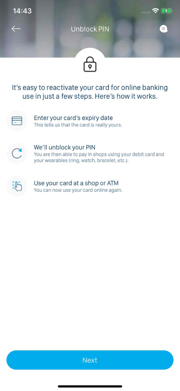 How to unblock your credit card's PIN - KBC Brussels Bank & Insurance