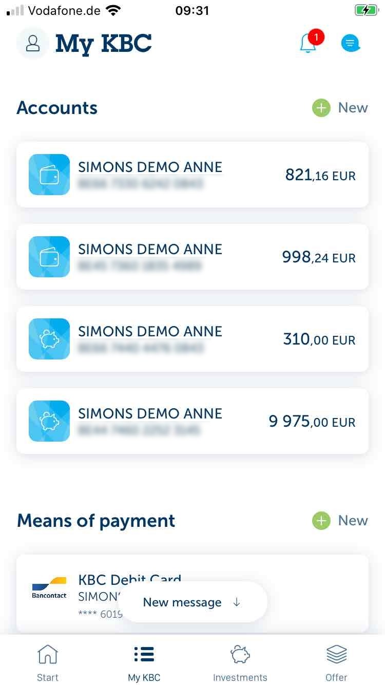 Sign documents - KBC Brussels Bank & Insurance