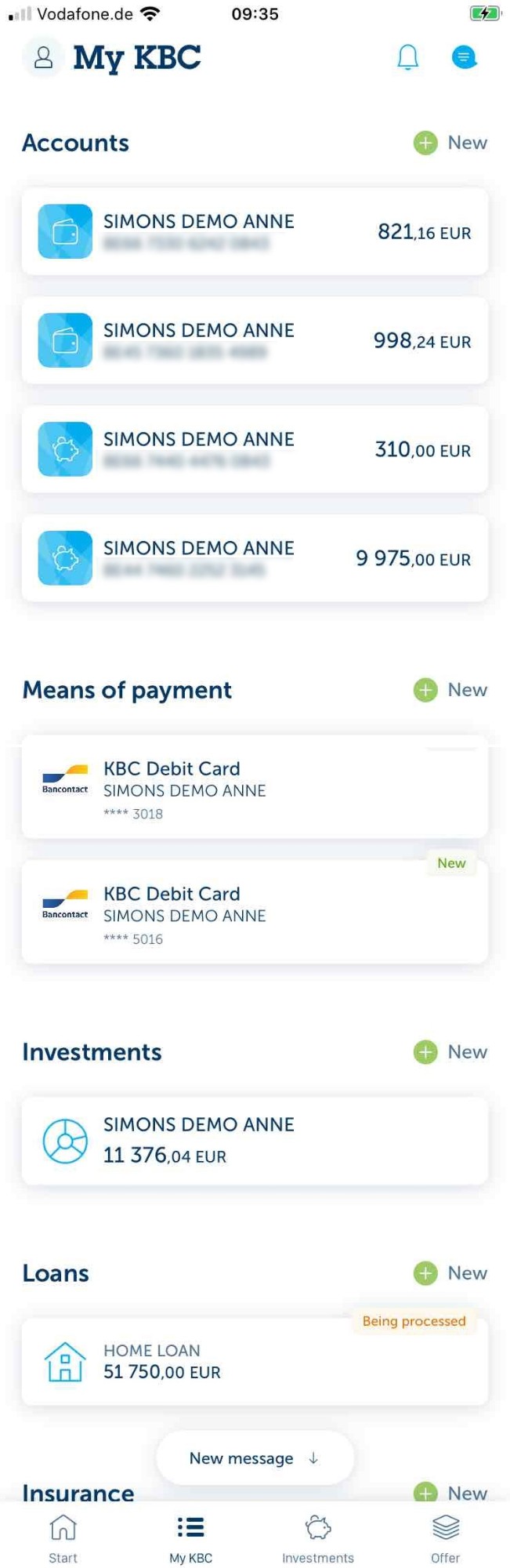 Sign documents - KBC Brussels Bank & Insurance