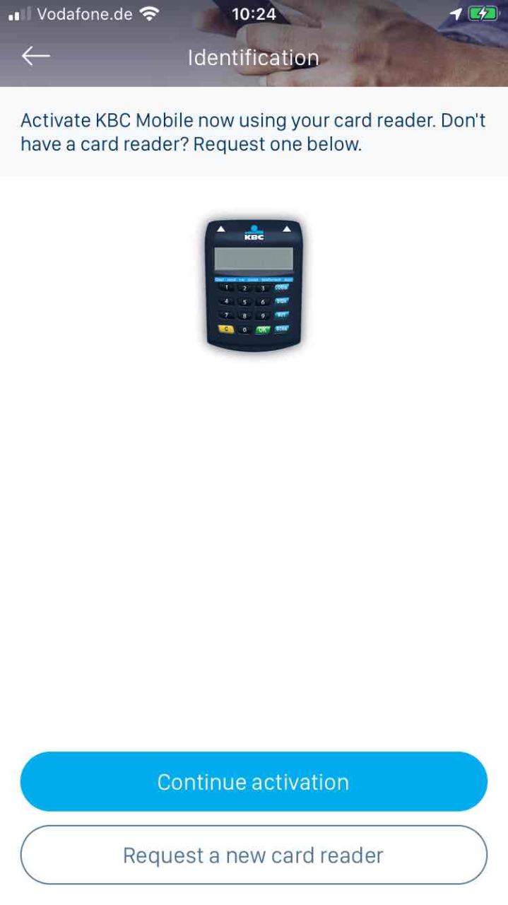 How to activate your KBC Brussels Mobile app with a card reader - KBC ...