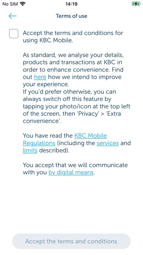 How to activate your KBC Brussels Mobile app with a card reader - KBC ...