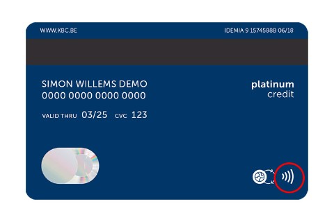 Paying by contactless card - KBC Banking & Insurance