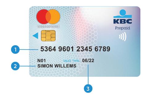 What is my card number or account number? - KBC Banking & Insurance
