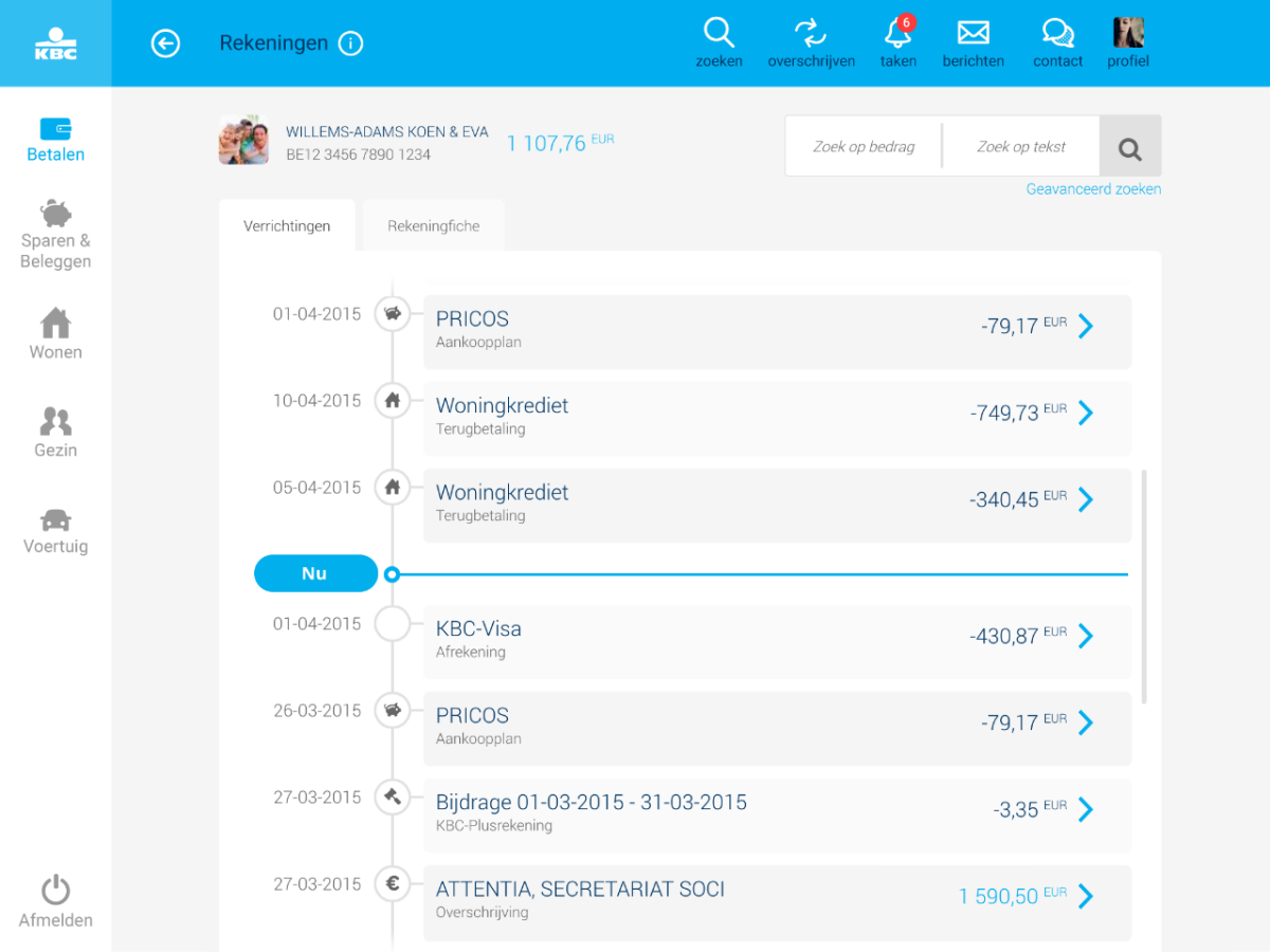 Hoe werkt KBC Touch - betalen - KBC Bank & Verzekering