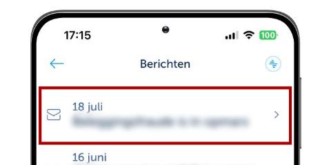 Je berichten en documenten lezen in KBC Mobile - KBC Bank & Verzekering