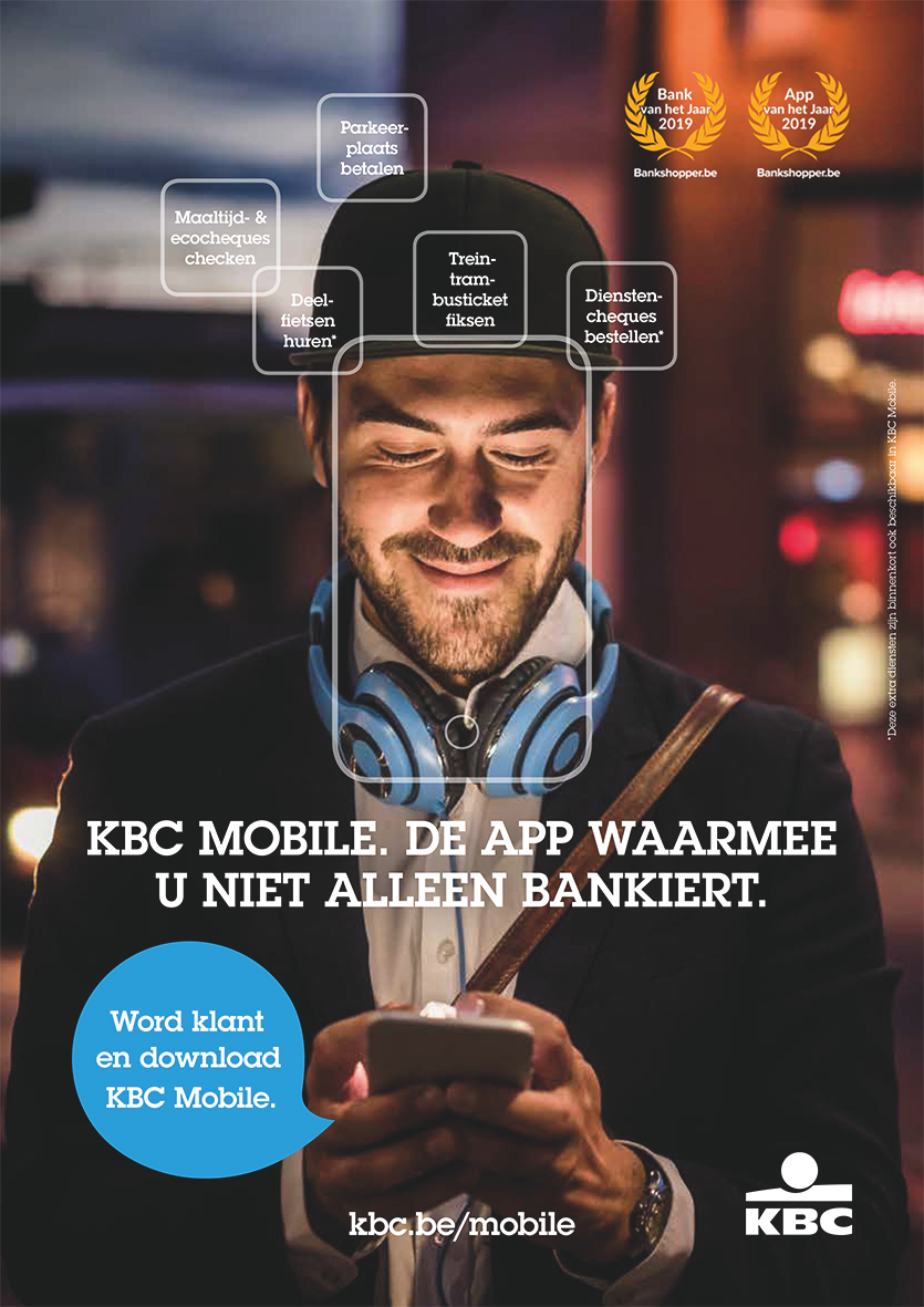 KBC Mobile, verkozen tot App van het jaar 2019 - KBC Private Banking